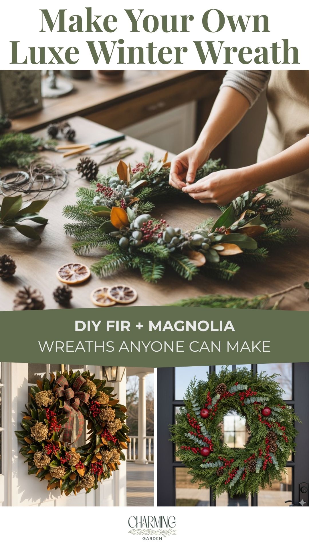 Knock, Knock - Your Custom Winter Wreath Is Here - thecharminggarden.com