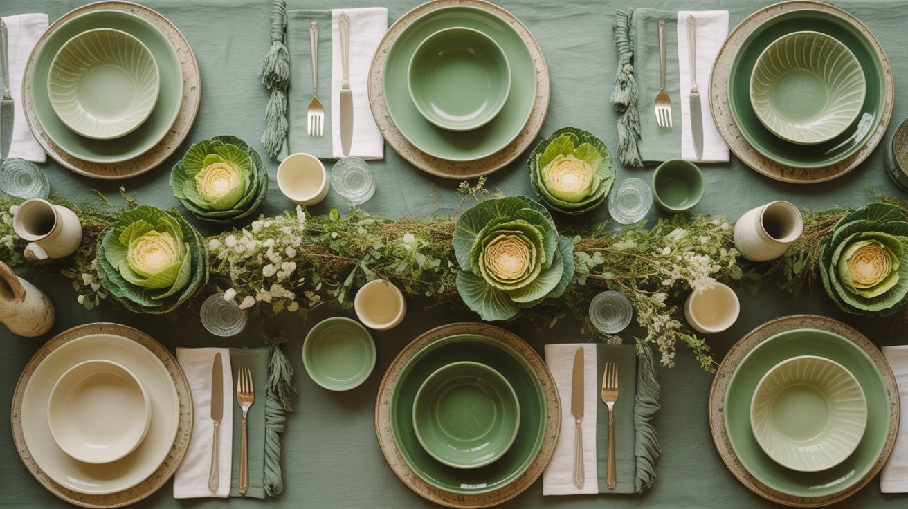 Designing a Cabbage-Inspired Tablescape - thecharminggarden.com